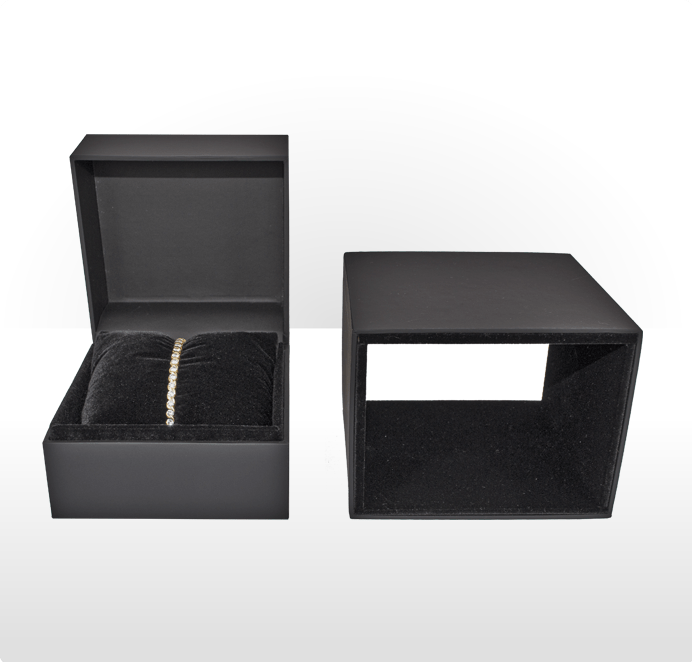 Premier Range Watch/Bangle Box Black - Stockpak