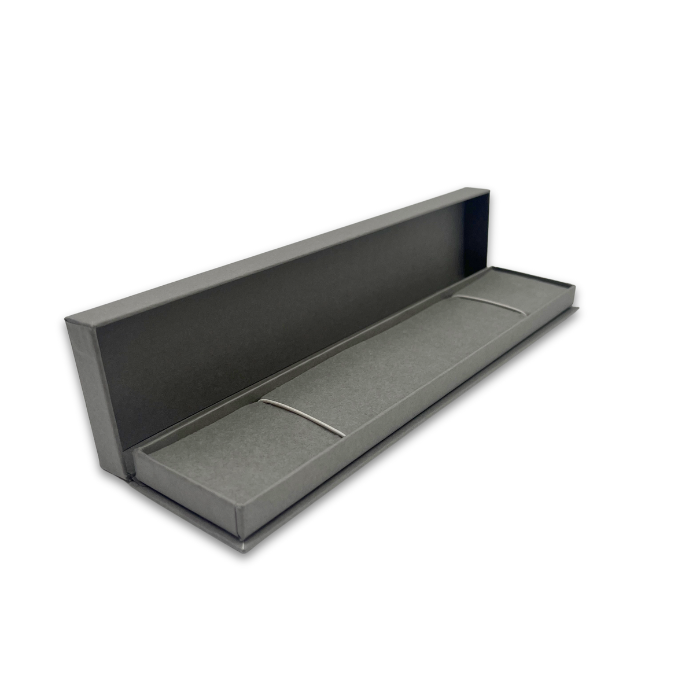 Grey Paper Hinged Postal Bracelet Display Box - Stockpak