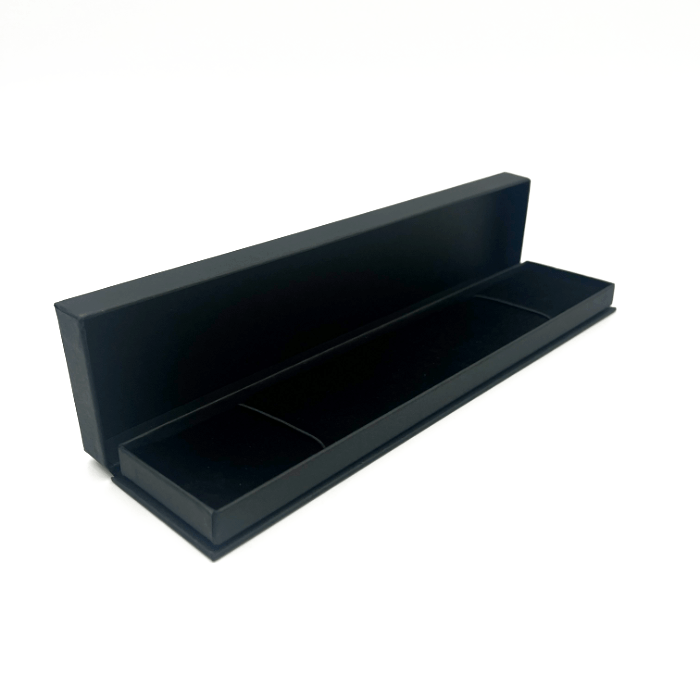 Black Paper Hinged Postal Bracelet Display Box - Stockpak