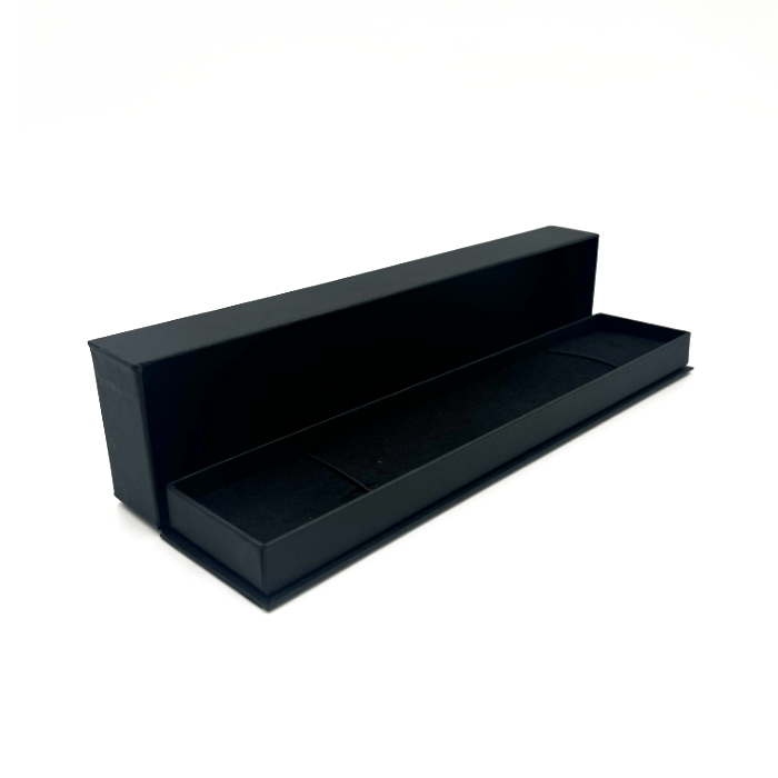 Black Paper Hinged Bracelet Display Box - Stockpak