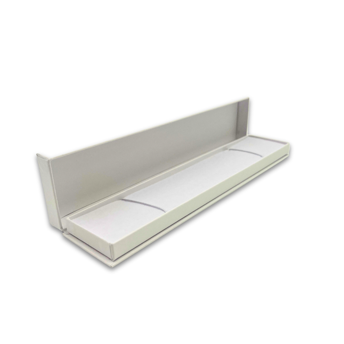 White Paper Hinged Postal Bracelet Display Box - Stockpak