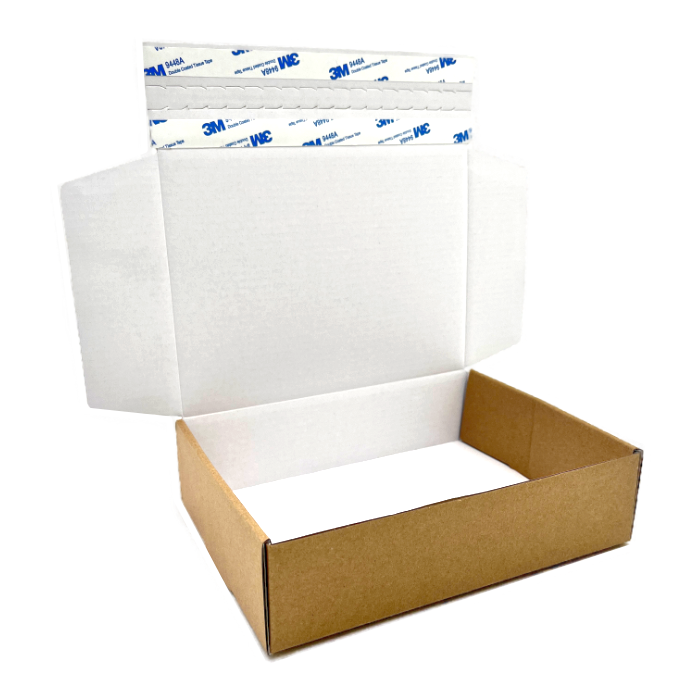 Large White Cardboard Flatpack Postal Box - Stockpak