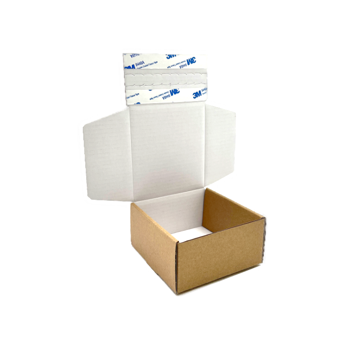 Small White Cardboard Flatpack Postal Box - Stockpak